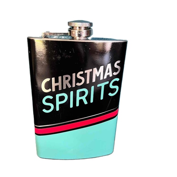 Holiday | Vintage Christmas Flask Stainless Steel Screw Cap Size 20ml ...